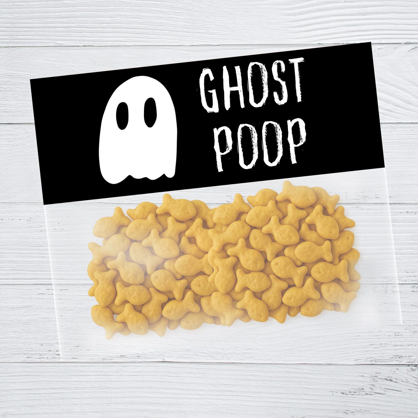 INSTANT DOWNLOAD Halloween Ghost Poop Treat Bag Toppers - Etsy