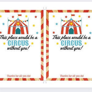 INSTANT DOWNLOAD Circus Themed This Place Would Be A Circus Without You ...