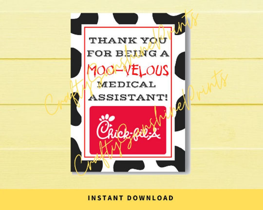INSTANT DOWNLOAD Thank You for Being A Moo-velous Medical - Etsy