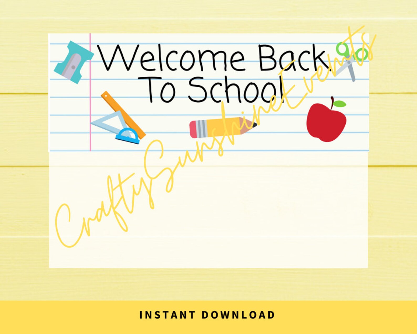 INSTANT DOWNLOAD Welcome Back to School Favor Bag Toppers - Etsy
