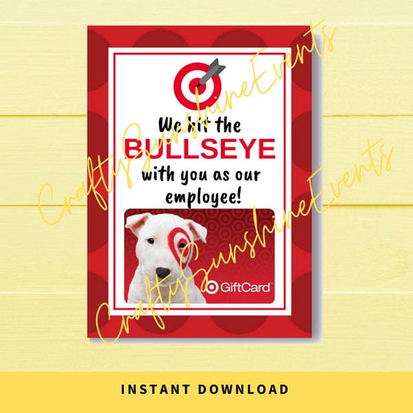 Bullseye Card - Etsy