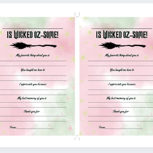 Editable Wicked Teacher Appreciation Questionnaire – Instant Download ...