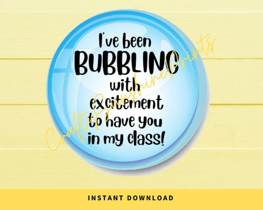 INSTANT DOWNLOAD I've Been Bubbling With Excitement to Have You in My ...