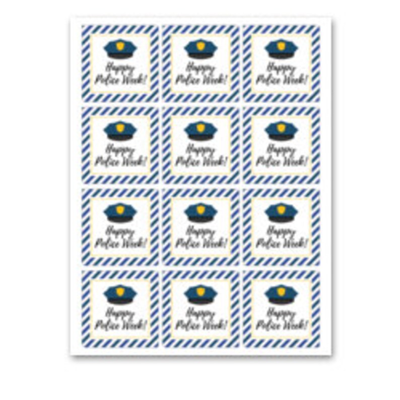 INSTANT DOWNLOAD Happy Police Week 2023 Square Gift Tags 2.5x2.5 - Etsy