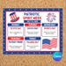 Editable Patriotic Spirit Week Itinerary Poster - Etsy