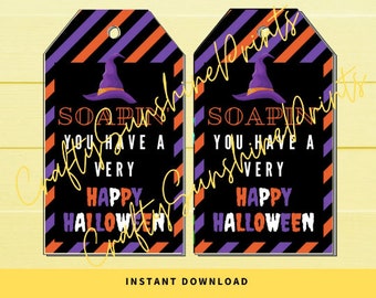 Halloween Tags. Gift Tags for Halloween. Printable PDF. - Etsy