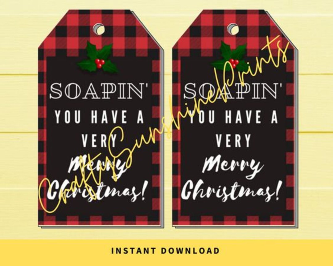 INSTANT DOWNLOAD Buffalo Soapin' You Have A Very Merry Christmas Gift ...