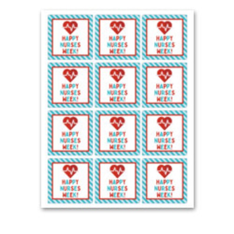 INSTANT DOWNLOAD Happy Nurses Week Gift Tags 2.5x2.5 - Etsy