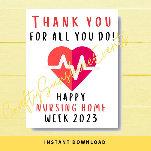 Nursing Home Week Flyer - Etsy