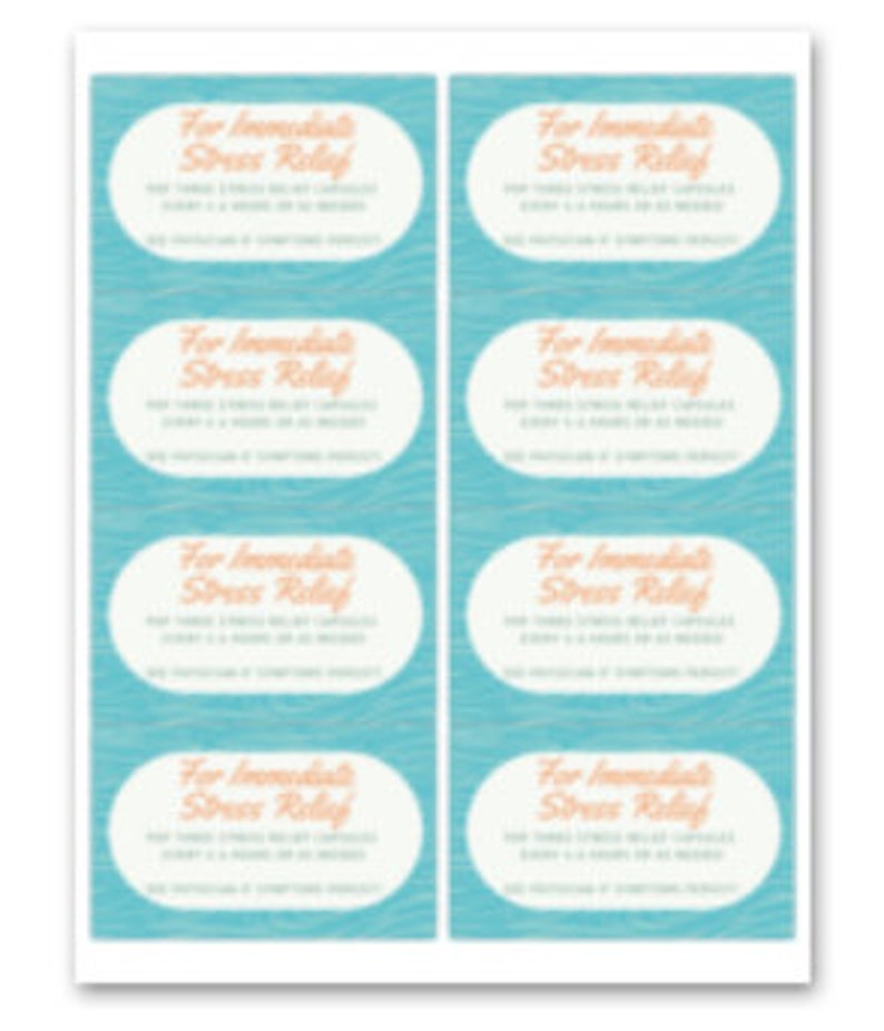 INSTANT DOWNLOAD Stress Relief Gift Tags 4x2.5 - Etsy