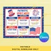 Editable Patriotic Spirit Week Itinerary Poster - Etsy