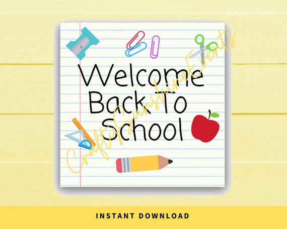 INSTANT DOWNLOAD Welcome Back to School Square Gift Tags - Etsy