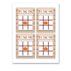 INSTANT DOWNLOAD Fall Themed Tic Tac Toe Game Cards - Etsy