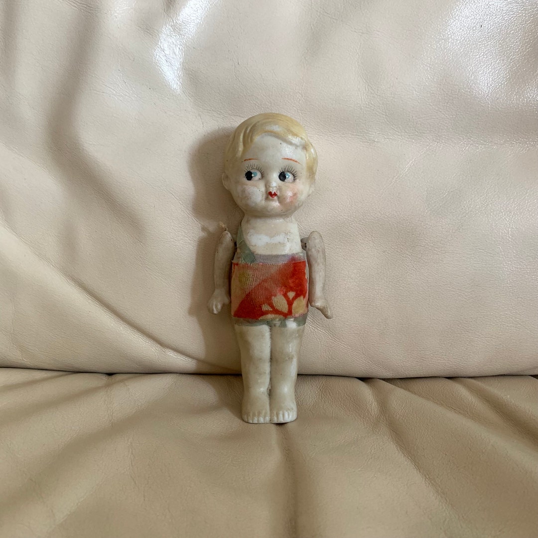 Early 1900s Miniature Porcelain Doll With Moveable Arms - Etsy