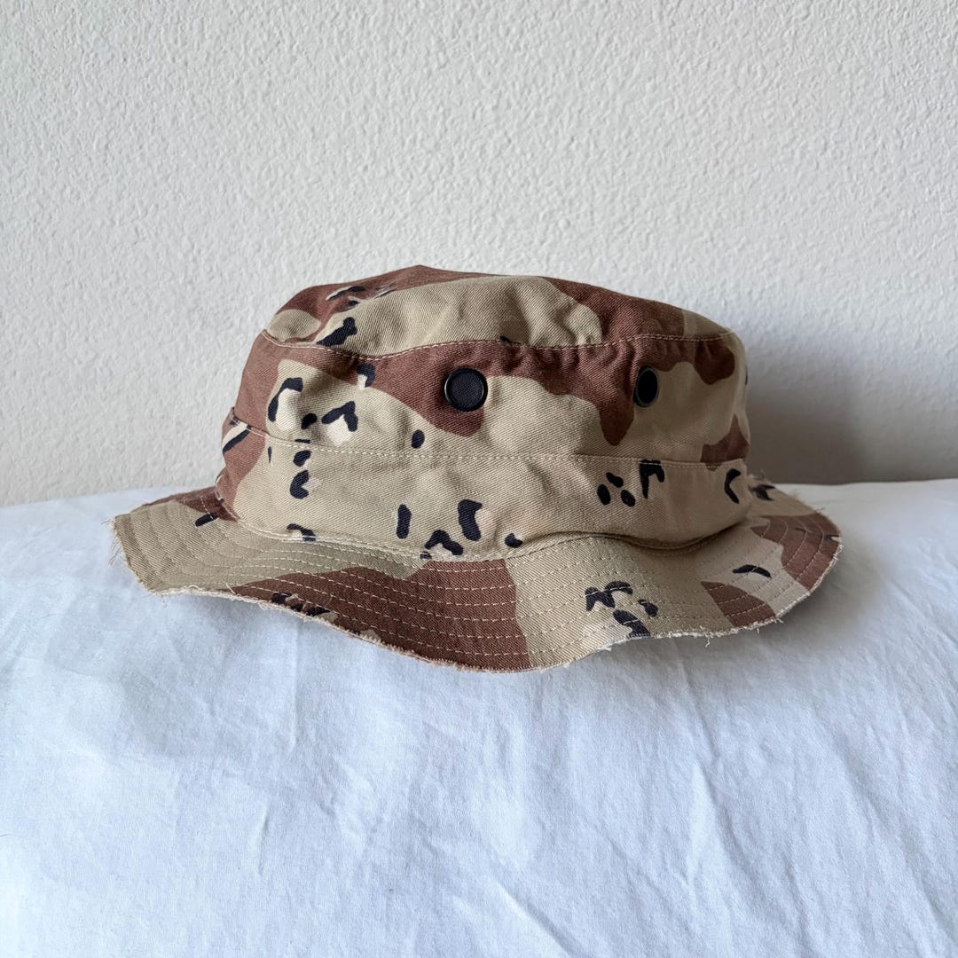 Vintage Army Bucket Hat Military Bucket Hat Camo Bucket Hat ...