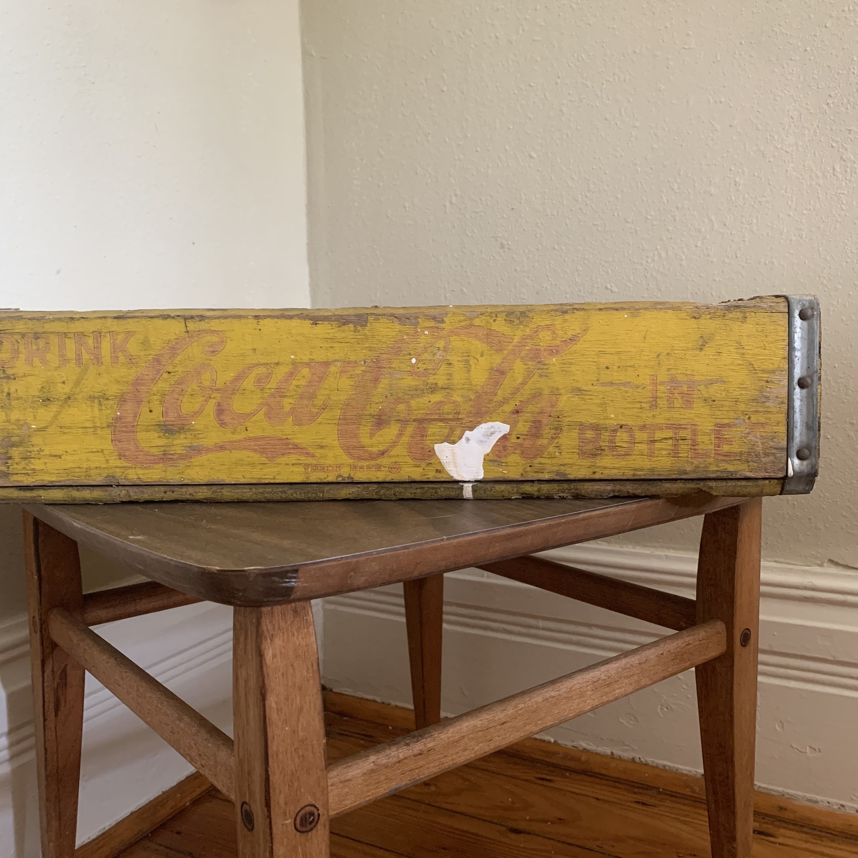 1950s 1960s Wooden Yellow Coca Cola Crate - Etsy