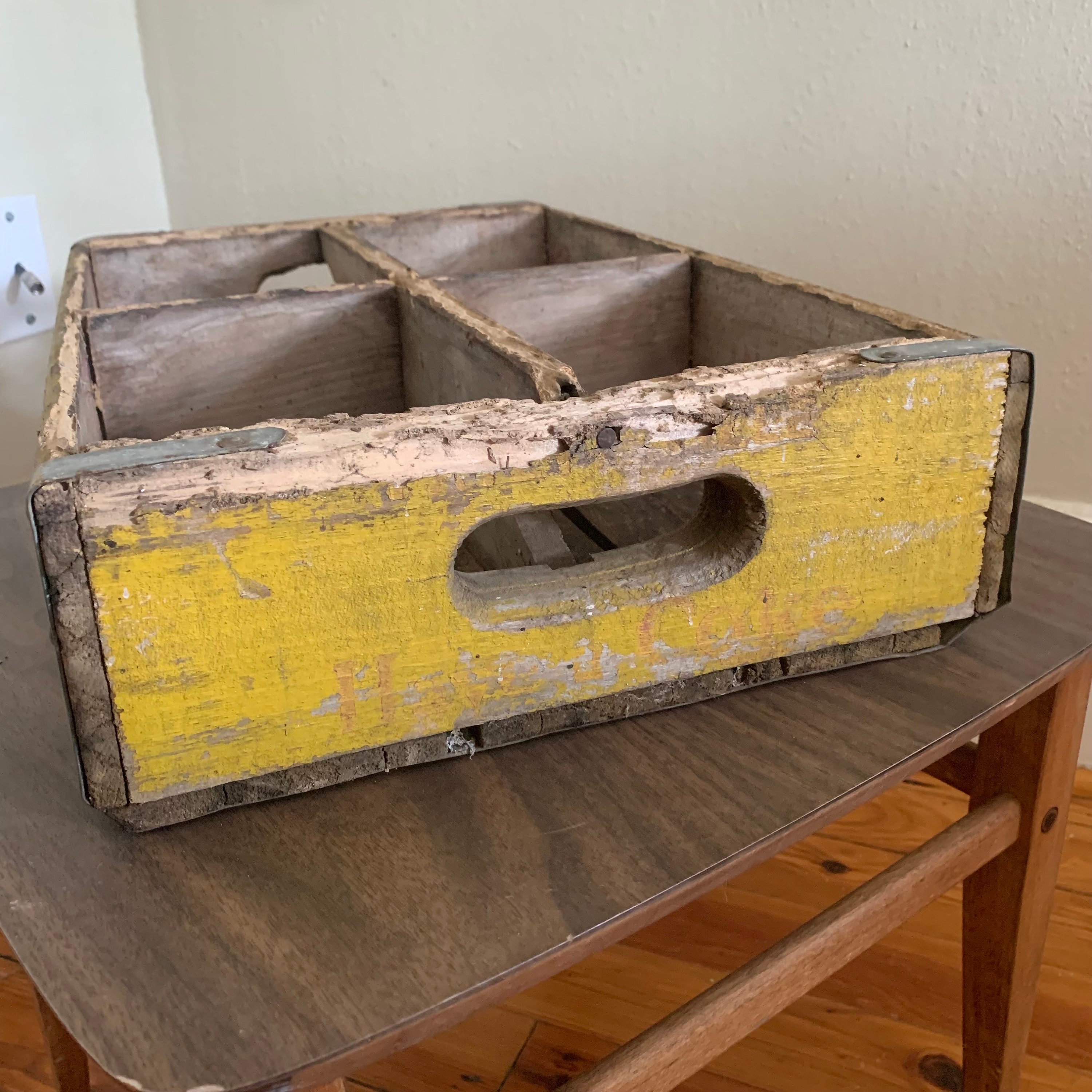 1950s 1960s Wooden Yellow Coca Cola Crate - Etsy