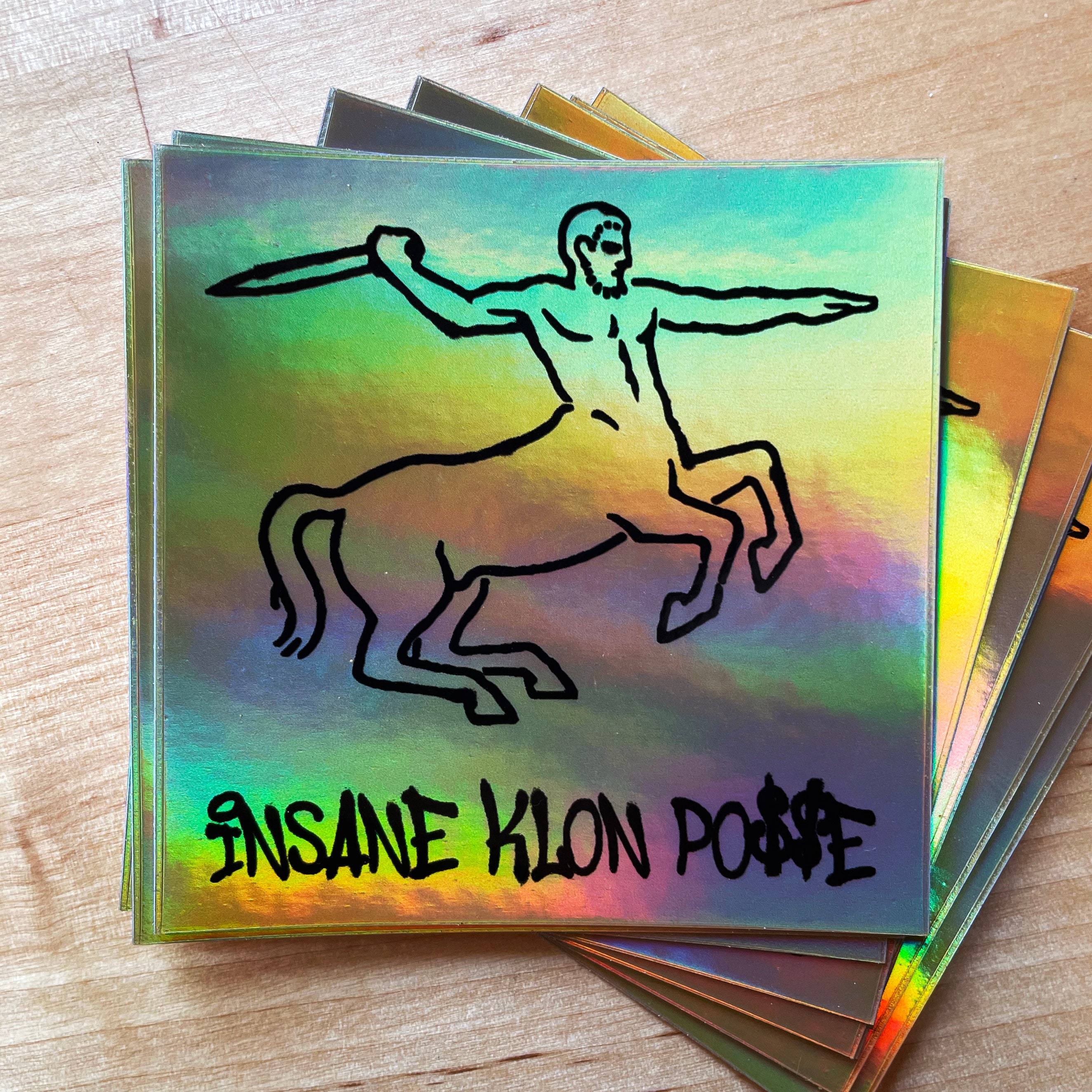Insane Klon Posse - Gold Holographic Vinyl Sticker - Etsy