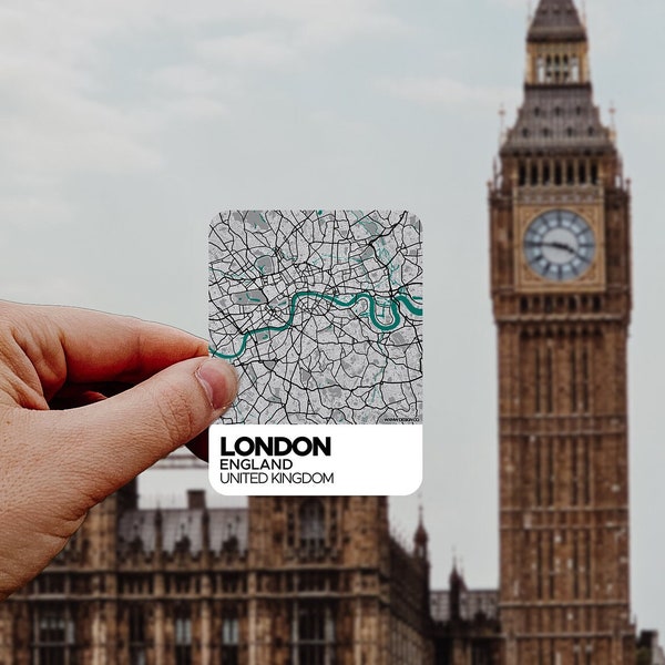 Uk Map Vinyl Sticker - Etsy