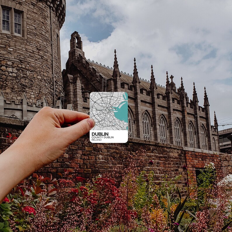 Map of Dublin Ireland Minimal Street Map Vinyl Sticker - Etsy