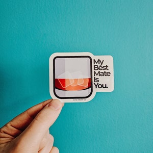C. B. Strike Series My Best Mate is You Vinyl Sticker - Etsy
