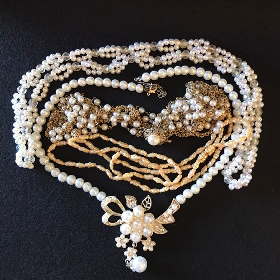 Lot of Vintage Unsigned Costume Jewelry for Wearing or - Etsy