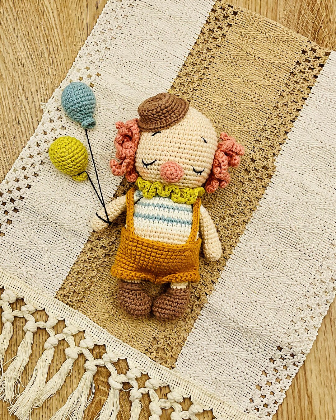 Crochet Pattern Clown Alfred Amigurumi PDF File Crochet Pattern Clown ...