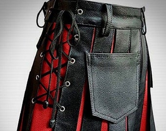 Men Leather Roman Gladiator Kilt Set Mens LARP Heavy Duty - Etsy