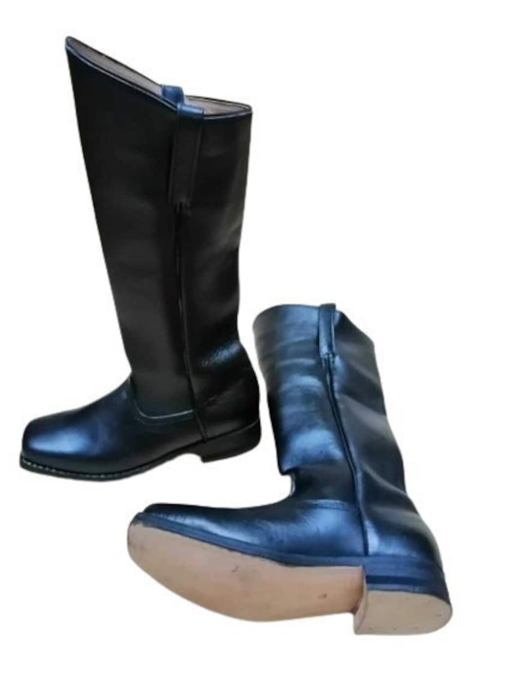 Cavalry Boots US Sizes Knee Guard Cavalry Boots/shoes Brown Leather ...