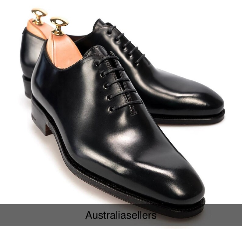 Black Leather Dress Shoes Men's Ankle Boots Formal Boot - Etsy
