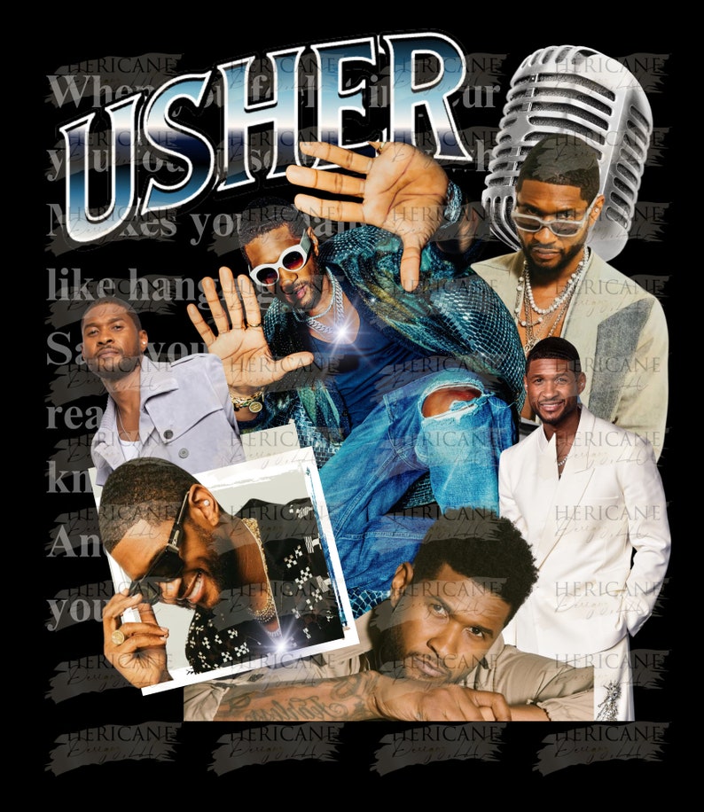 Usher Tee Png - Etsy