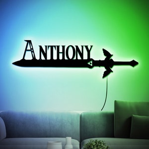 Legend of Zelda Art Led Neon Sign Legend of Zelda Four Swords Custom ...