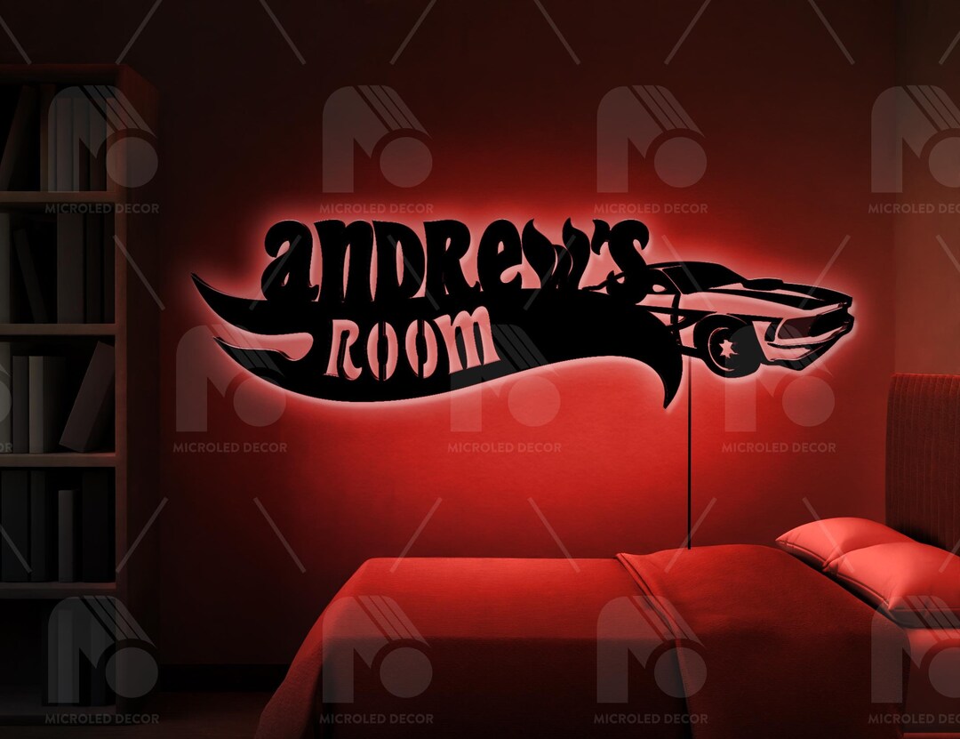 Custom Hot Wheels Car Led Sign Hot Wheels Neon Sign Hot - Etsy Singapore