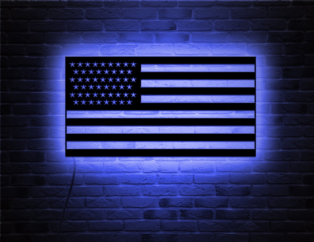 America Flag Sign LED Wall Decor Wall Art Game Room Decor Gamer ...