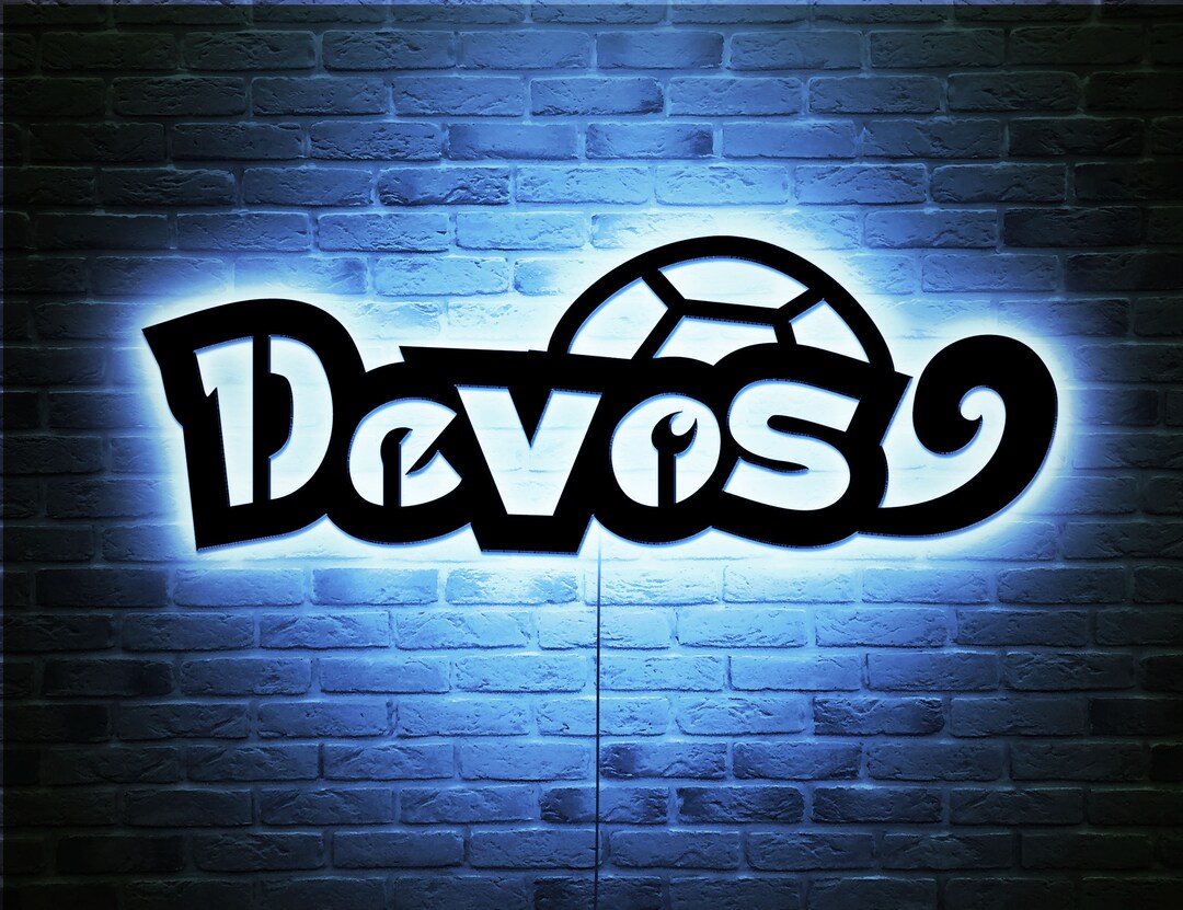 Custom Squirtle Name LED Sign Modern PVC Wall Art With Backlit LED ...