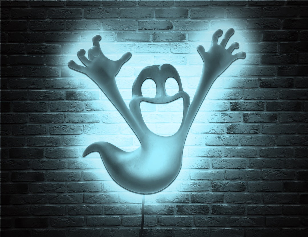 Luigi Mansion Ghosts Led Sign Wall Art Decor Glow in the Dark Wall Art ...