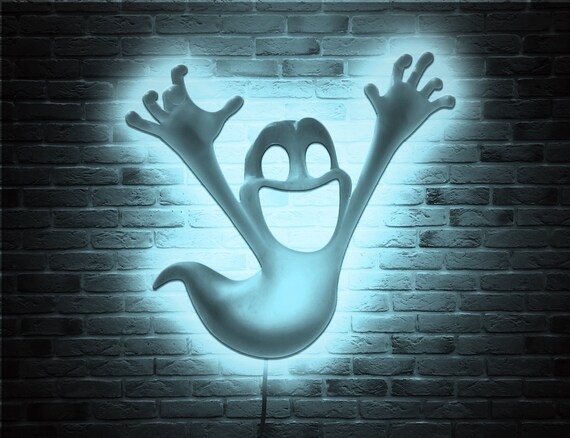 Luigi Mansion Ghosts Led Sign Wall Art Decor Glow in the - Etsy