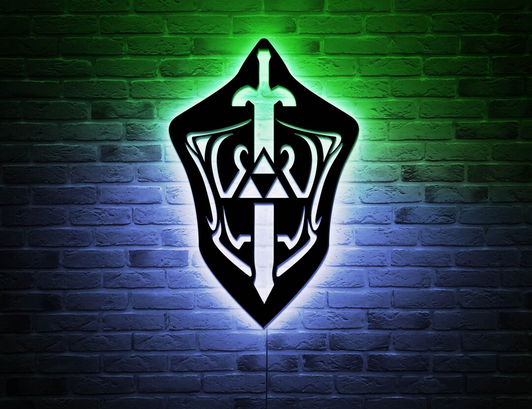 Master Sword Light Led Sign Wall Decor Custom Led Sign Led Lights Room ...
