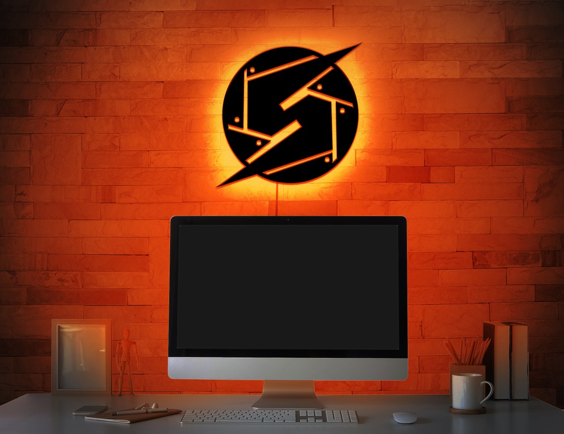 Metroid Samus Led Sign Wall Art Decor Glow in the Dark Wall | Etsy