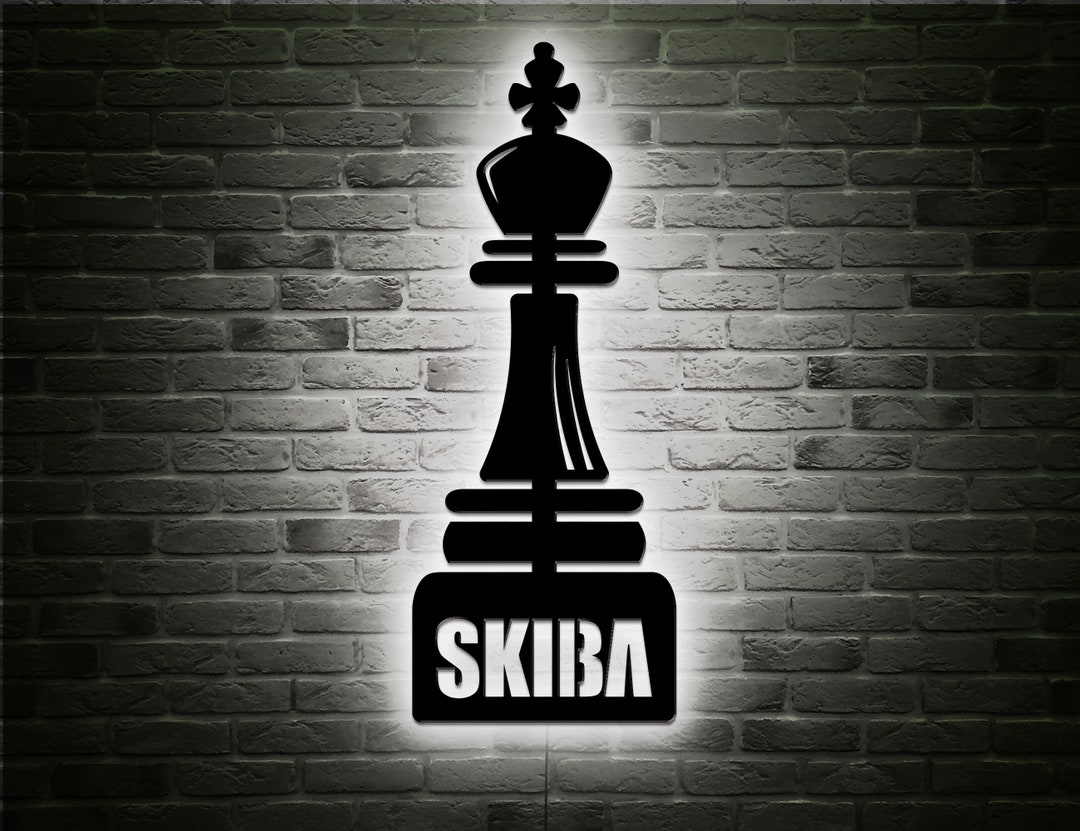 Chess King Led Sign Wall Decor Chess Wall Art King Gift for Chess ...