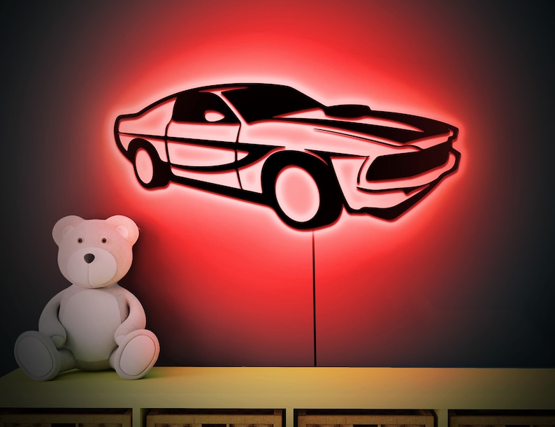 Ford Mustang Led Neon Sign Cars Led Light Sign Custom Led - Etsy