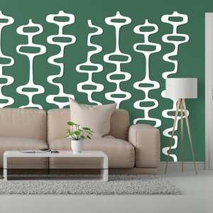 Mid Century Modern Panels Retro Wall Art 3D Wall Panels 70s Vintage ...