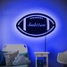 Personalize American Football Ball Led Sign Wall Art Decor - Etsy