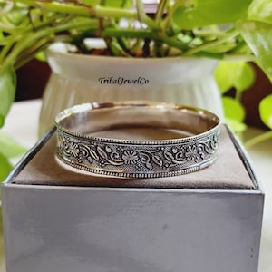 Sterling Silver Bangle Designer Bangle for Women Solid Silver Bangle ...