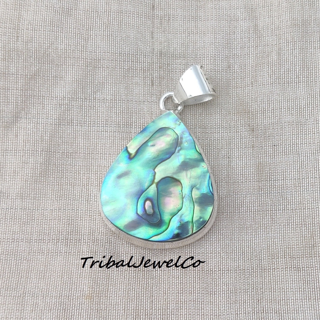 Abalone Pendant, 925 Sterling Silver, Abalone Jewelry, Wedding ...