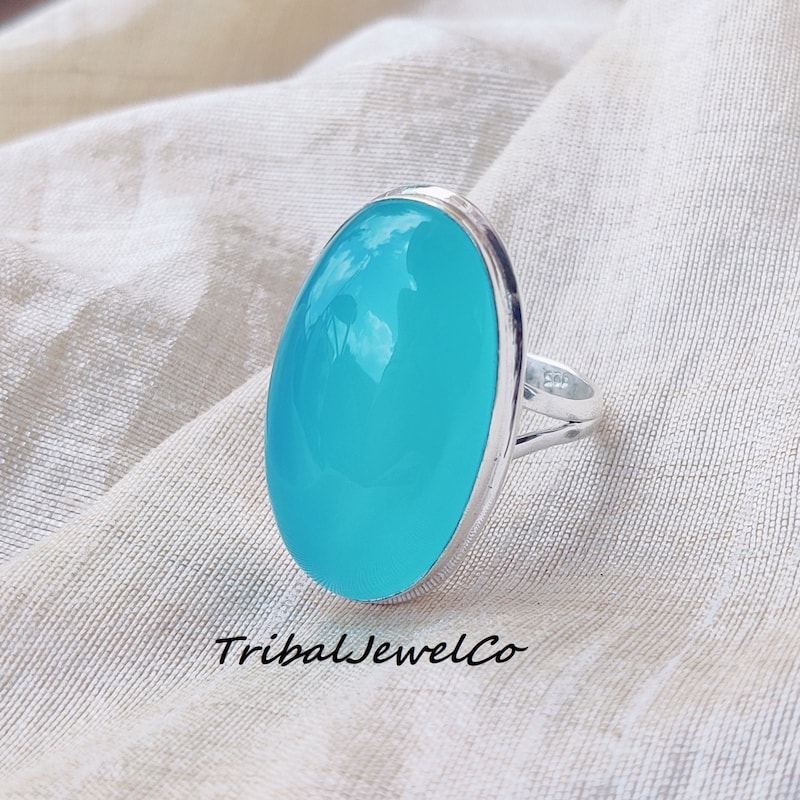 Chalcedony Ring - Etsy