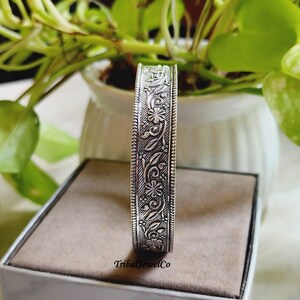 Sterling Silver Bangle Designer Bangle for Women Solid Silver Bangle ...