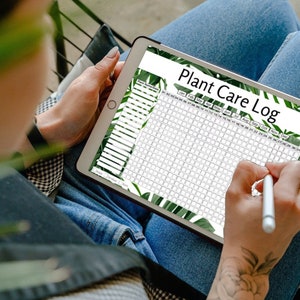 Plant Care Log Plant Care Tracker Plant Water and - Etsy