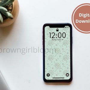 Digital Boho Aesthetic Wallpaper/boho Lock Screen | Etsy