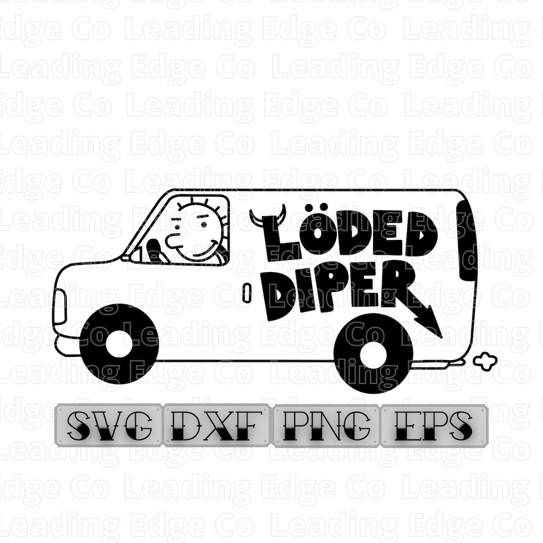 Diary of a Wimpy Kid Loded Diper Van Digital Download Vector - Etsy